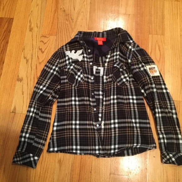 Butter | Tops | Butter Brown Flannel | Poshmark